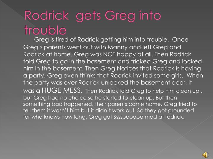PPT - Diary of a wimpy kid Rodrick Rules PowerPoint Presentation - ID ...