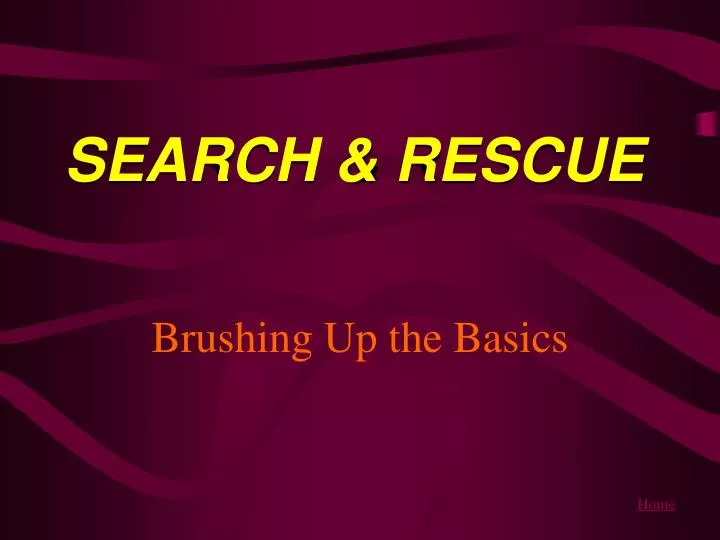 PPT - SEARCH & RESCUE PowerPoint Presentation, free download - ID:637801