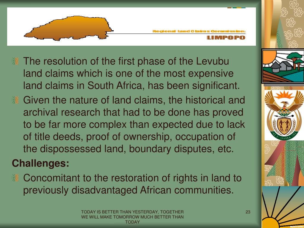 PPT - Commission on Restitution of Land Rights PowerPoint Presentation ...