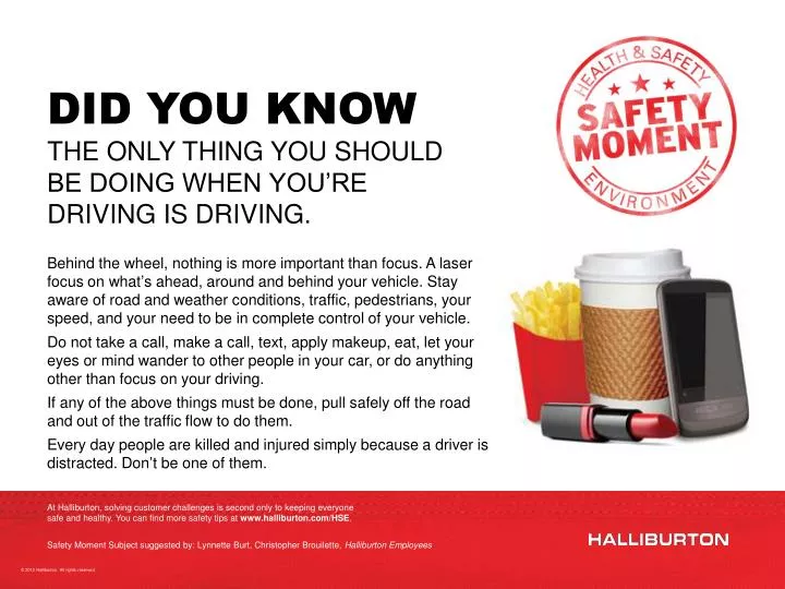 PPT - © 2012 Halliburton. All rights reserved. PowerPoint Presentation ...