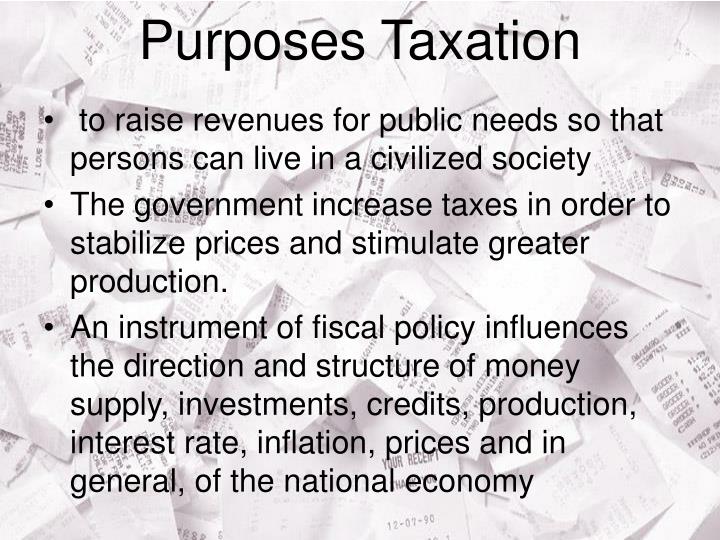 PPT - TAXATION PowerPoint Presentation - ID:638979