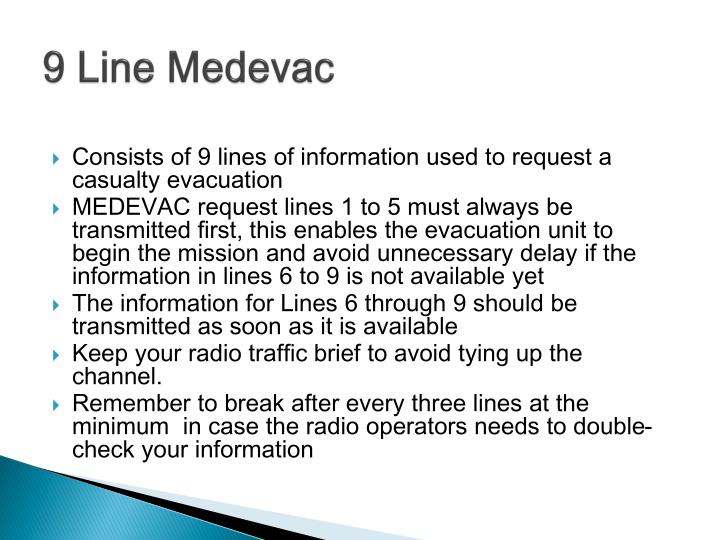 PPT - Performing Voice Commands: SITREP, 9 Line MEDEVAC and Visual ...