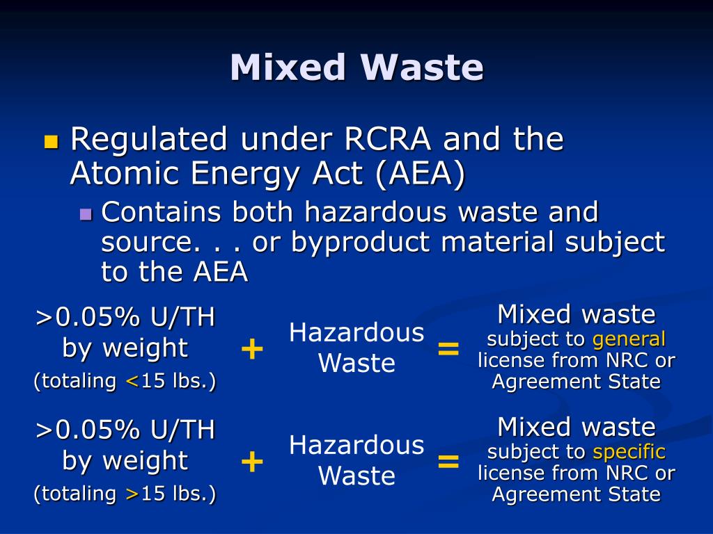 PPT - Disposal of Water Treatment Plant Waste Containing Radionuclides ...