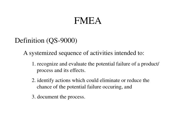 PPT - FMEA PowerPoint Presentation - ID:640036