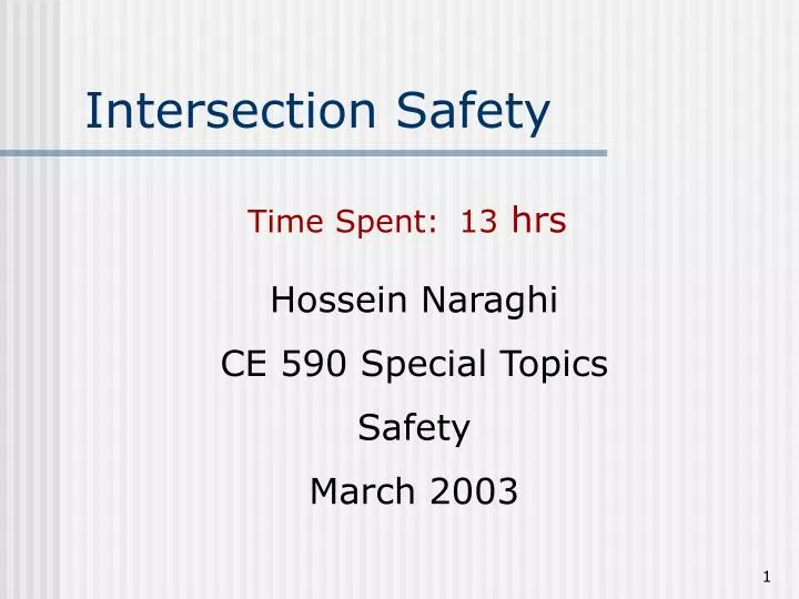 PPT - Intersection Safety PowerPoint Presentation, free download - ID ...