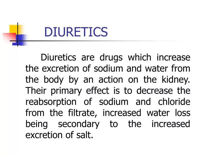 PPT - DIURETICS PowerPoint Presentation, free download - ID:641972