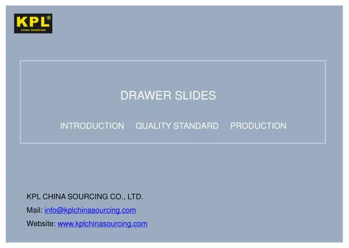 PPT - DRAWER SLIDES PowerPoint Presentation, free download - ID:642036