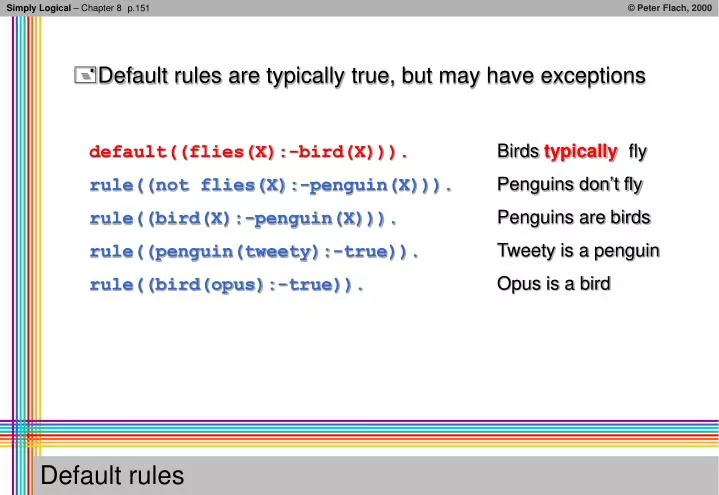 PPT - Default rules PowerPoint Presentation, free download - ID:642049