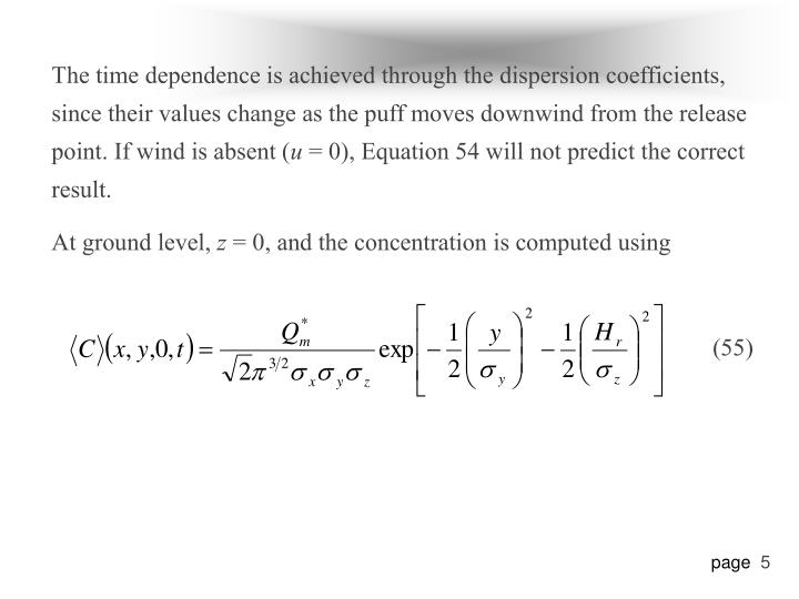 PPT - TOXIC RELEASE & DISPERSION MODELS PowerPoint Presentation - ID:642194