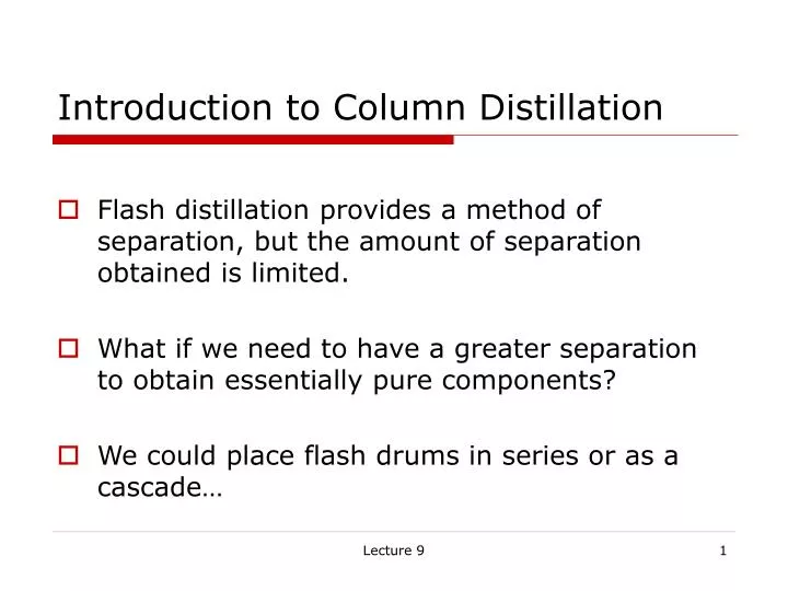 PPT - Introduction to Column Distillation PowerPoint Presentation, free ...