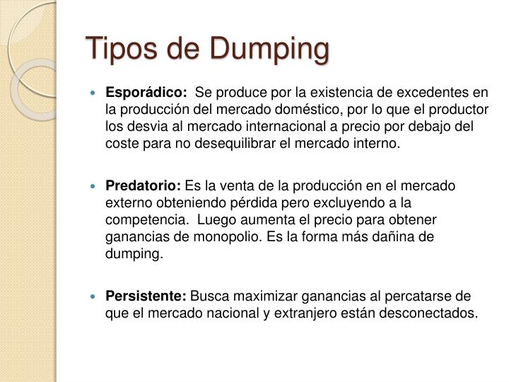 PPT - Dumping: competencia desleal PowerPoint Presentation - ID:644566