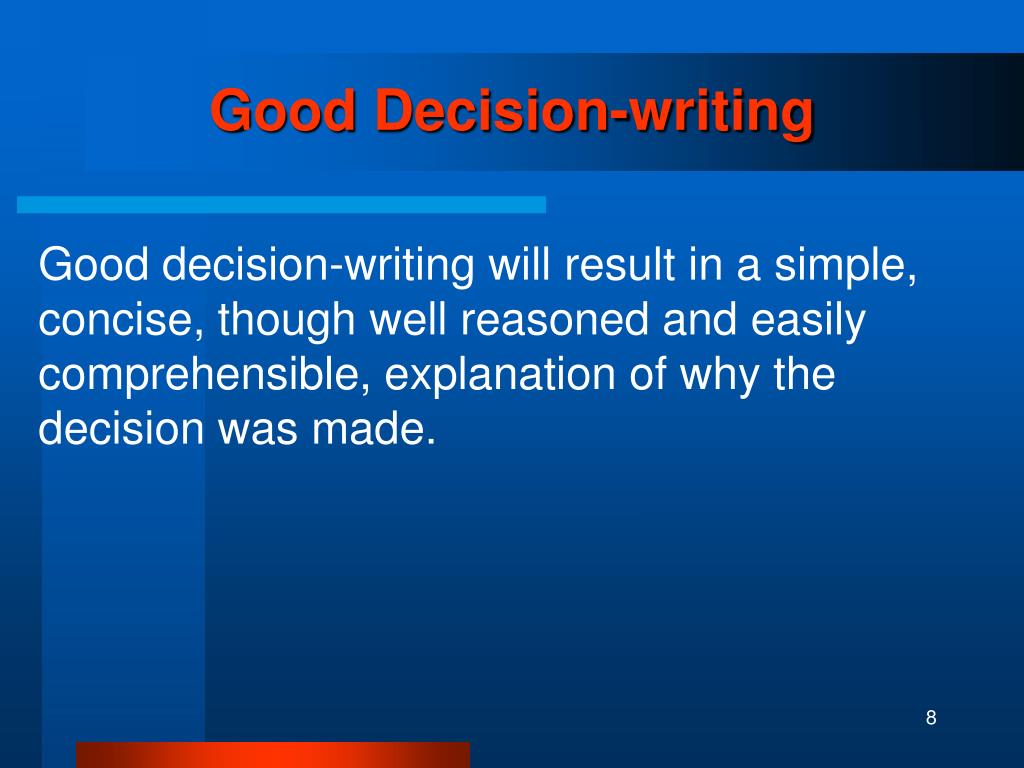 PPT - DECISION-WRITING Superannuation Complaints Tribunal Members ...