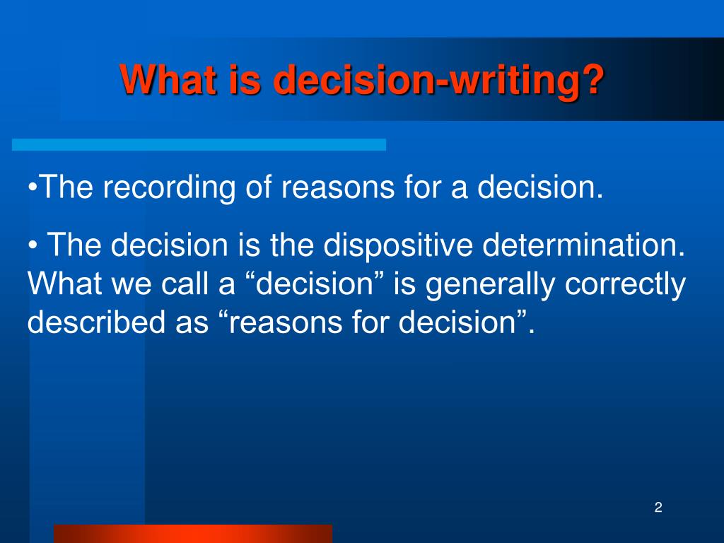 PPT - DECISION-WRITING Superannuation Complaints Tribunal Members ...