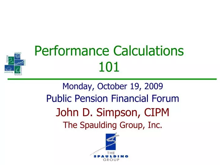 PPT - Performance Calculations 101 PowerPoint Presentation, free ...