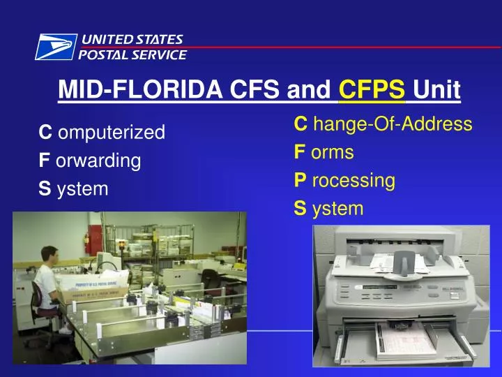 PPT - MID-FLORIDA CFS and CFPS Unit PowerPoint Presentation, free download - ID:645723