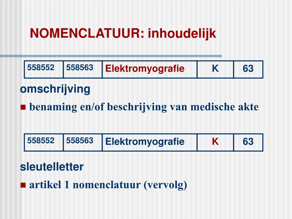 PPT - DE NOMENCLATUUR Instrument tot verdeling van het overheidsbudget ...