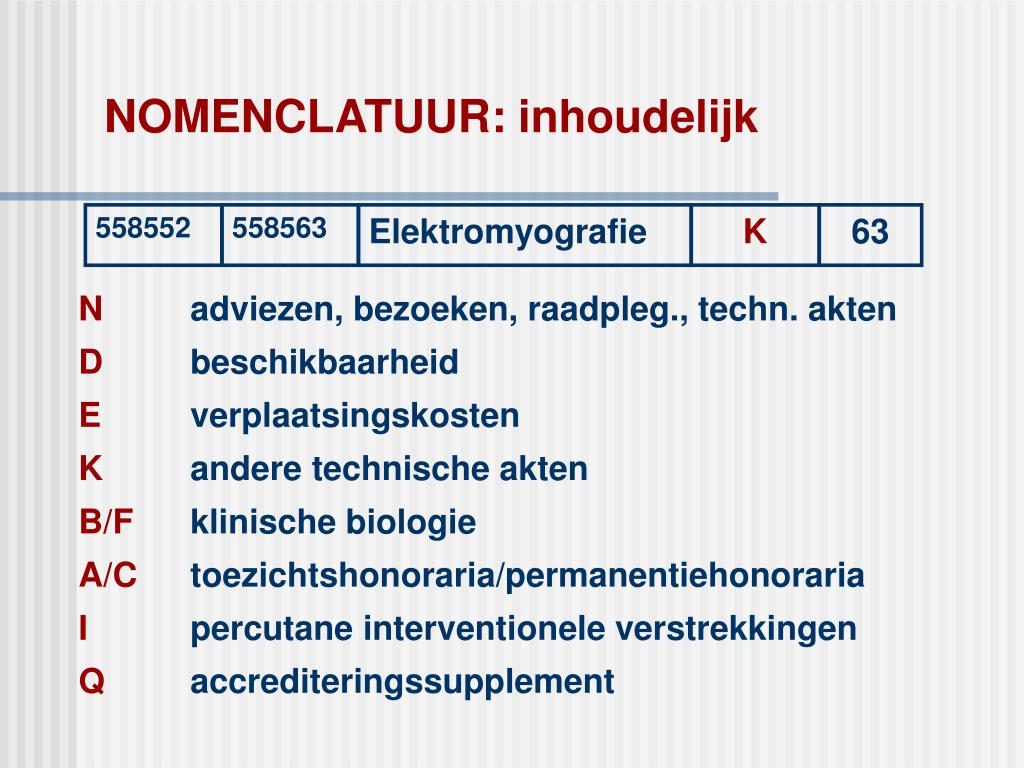 PPT - DE NOMENCLATUUR Instrument tot verdeling van het overheidsbudget ...