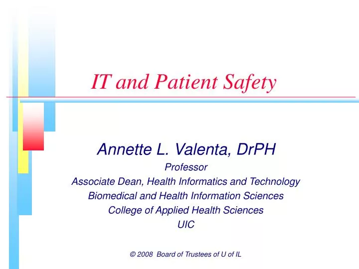 PPT - IT and Patient Safety PowerPoint Presentation, free download - ID ...