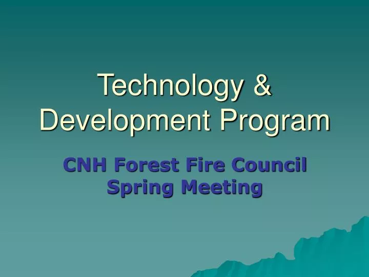 PPT - Technology & Development Program PowerPoint Presentation, free ...