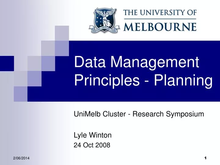 PPT - Data Management Principles - Planning PowerPoint Presentation ...