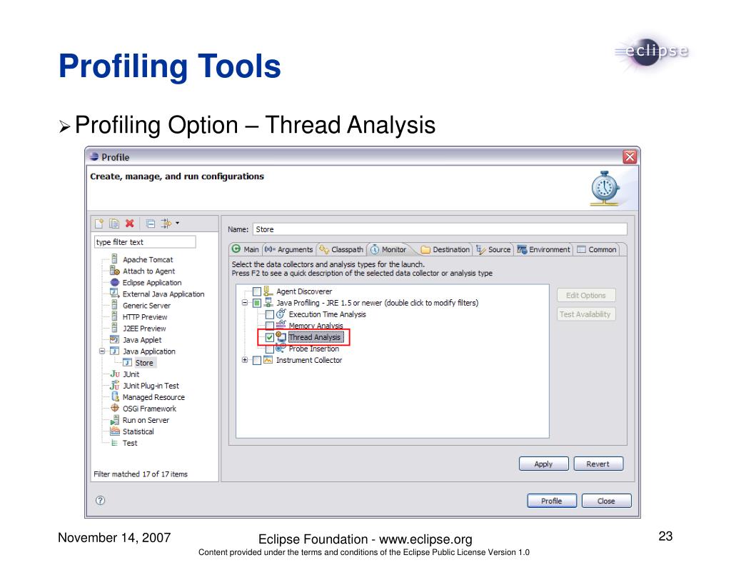 Ppt Profiling And Testing Applications Using The Eclipse Test And Performance Tools Platform 2533