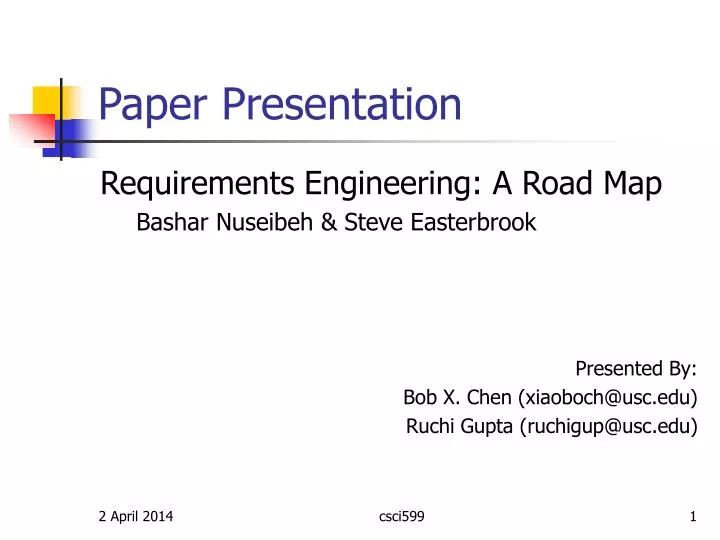 PPT - Paper Presentation PowerPoint Presentation, free download - ID:648334