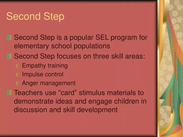 PPT - Second Step PowerPoint Presentation, free download - ID:648593