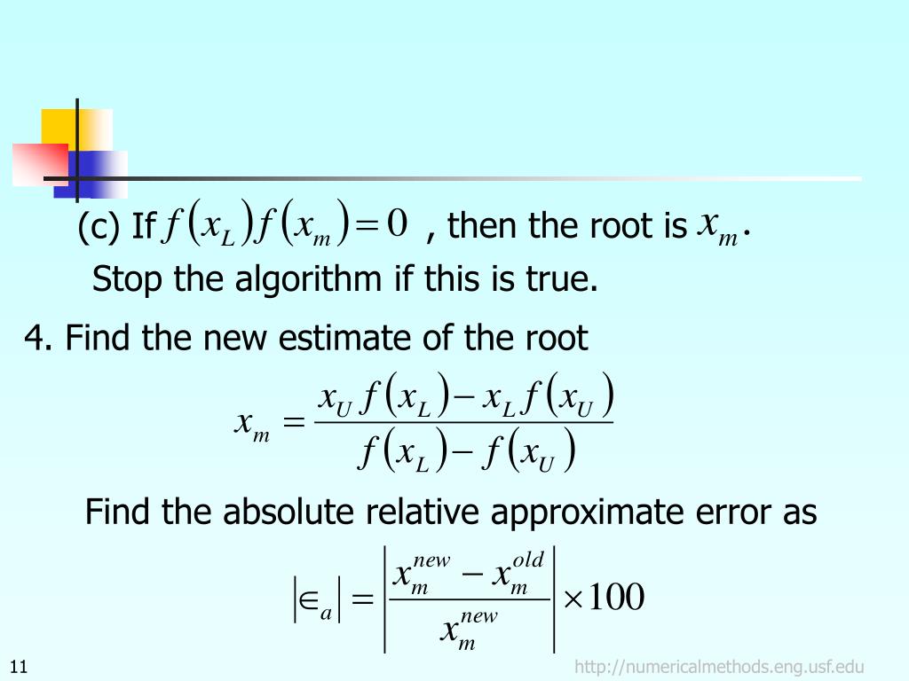PPT - Numerical Methods Part: False-Position Method of Solving a ... PPT - Numerical Methods Part: False-Position Method of Solving a ...