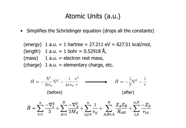 PPT - Lecture 11. Quantum Mechanics. Hartree-Fock Self-Consistent-Field ...