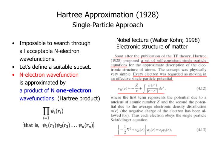 PPT - Lecture 11. Quantum Mechanics. Hartree-Fock Self-Consistent-Field ...