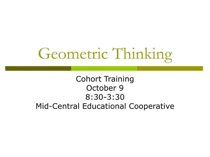 PPT - Geometric Thinking PowerPoint Presentation, free download - ID:648957