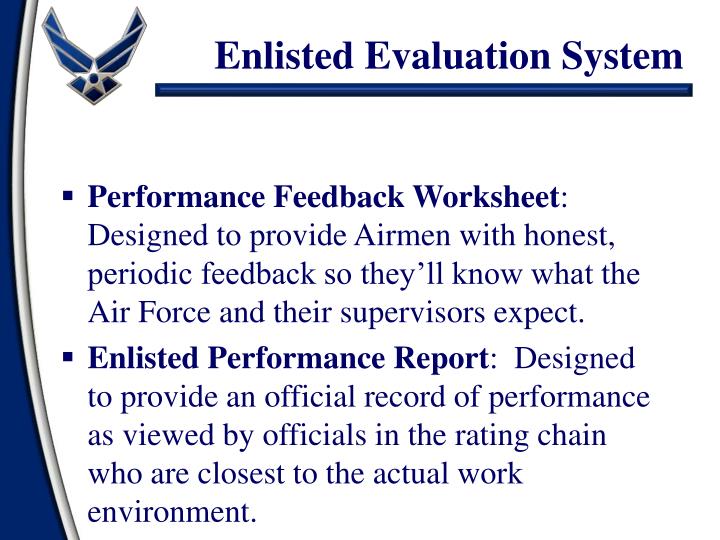 PPT - Enlisted Evaluation System PowerPoint Presentation - ID:649325