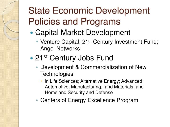 PPT - State Policy & Green Jobs 1.0: Economic and Workforce Development ...
