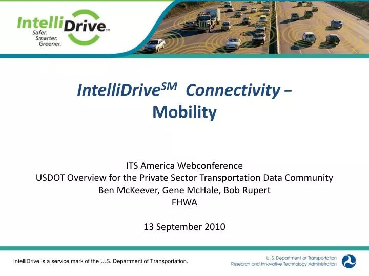 PPT - IntelliDrive SM Connectivity − Mobility PowerPoint Presentation ...