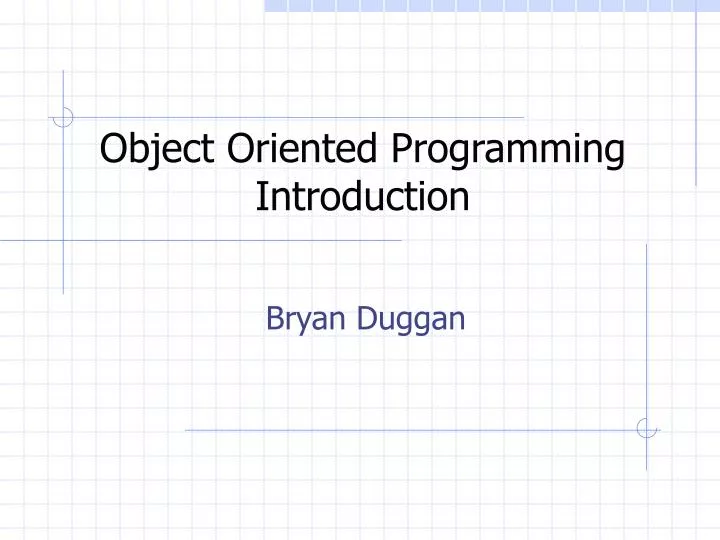 Ppt Introduction To Object Oriented Programming Oop Powerpoint Images