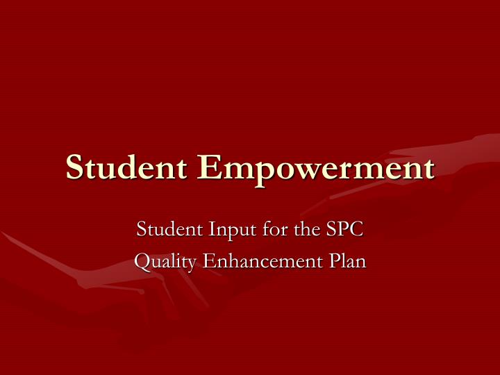 PPT - Student Empowerment PowerPoint Presentation, free download - ID ...