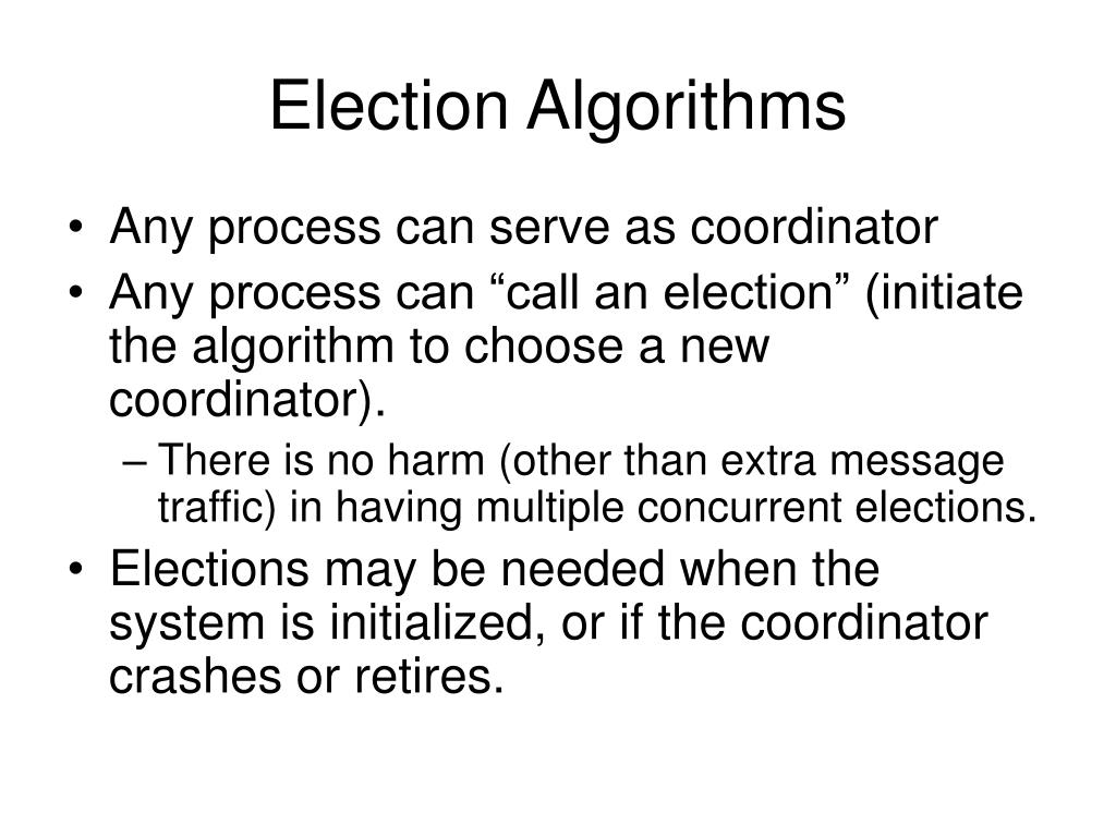 Ppt Election Algorithms And Distributed Processing Powerpoint Presentation Id651581
