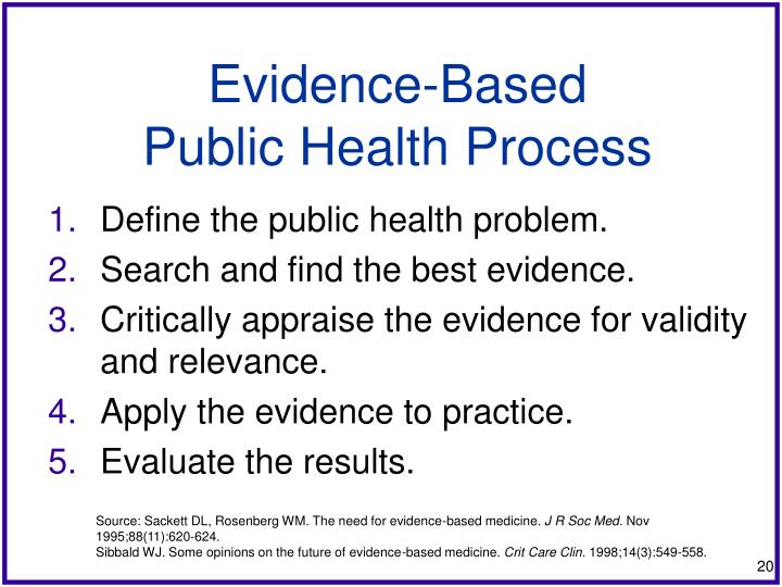 PPT - Identifying Evidence-Based Resources in Public Health PowerPoint ...