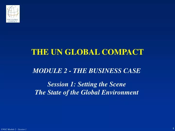 PPT - THE UN GLOBAL COMPACT PowerPoint Presentation, free download - ID ...