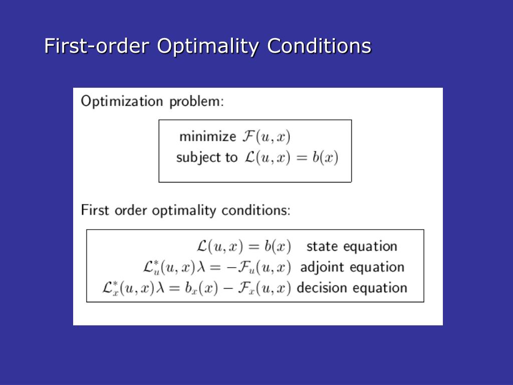 Ppt Towards Optimal Solvers For Pde Constrained Optimization Powerpoint Presentation Id653011