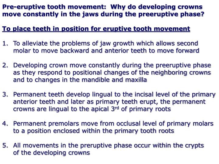 PPT - Eruption and Shedding of Teeth PowerPoint Presentation - ID:653192