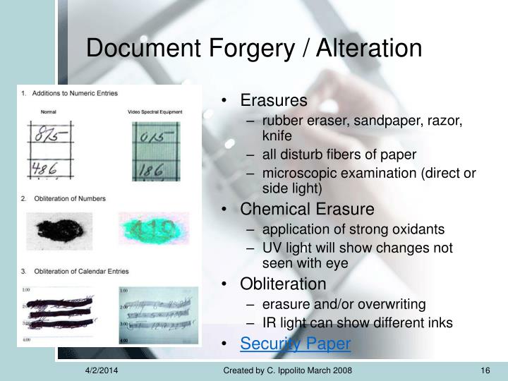 PPT - Document Examination PowerPoint Presentation - ID:654253