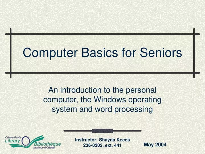 PPT - Computer Basics for Seniors PowerPoint Presentation, free ... PPT - Computer Basics for Seniors PowerPoint Presentation, free ...