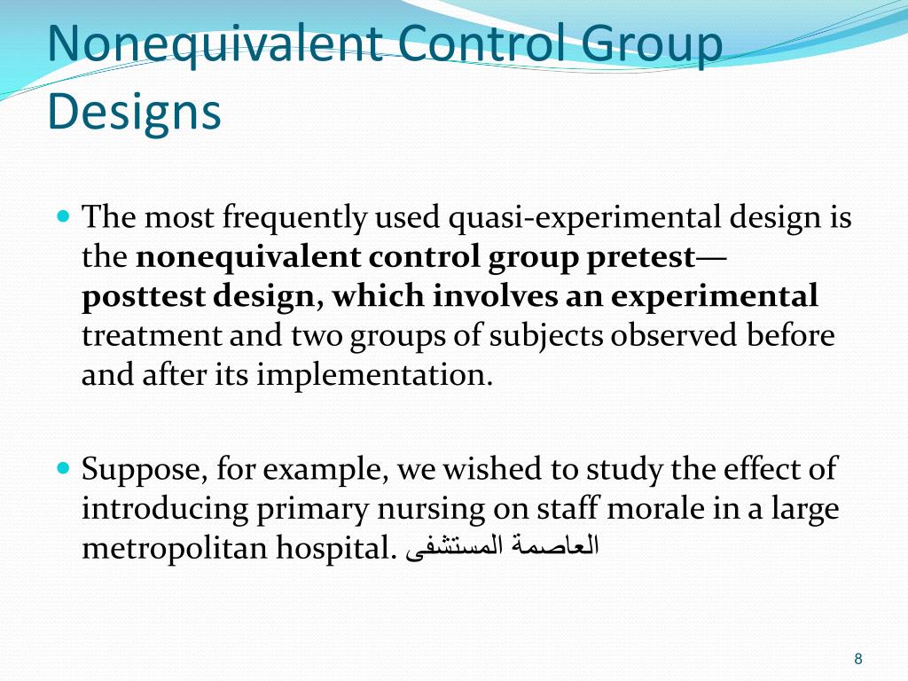 Non Equivalent Control Group Design Example Non Equivalent Control Group Design Example