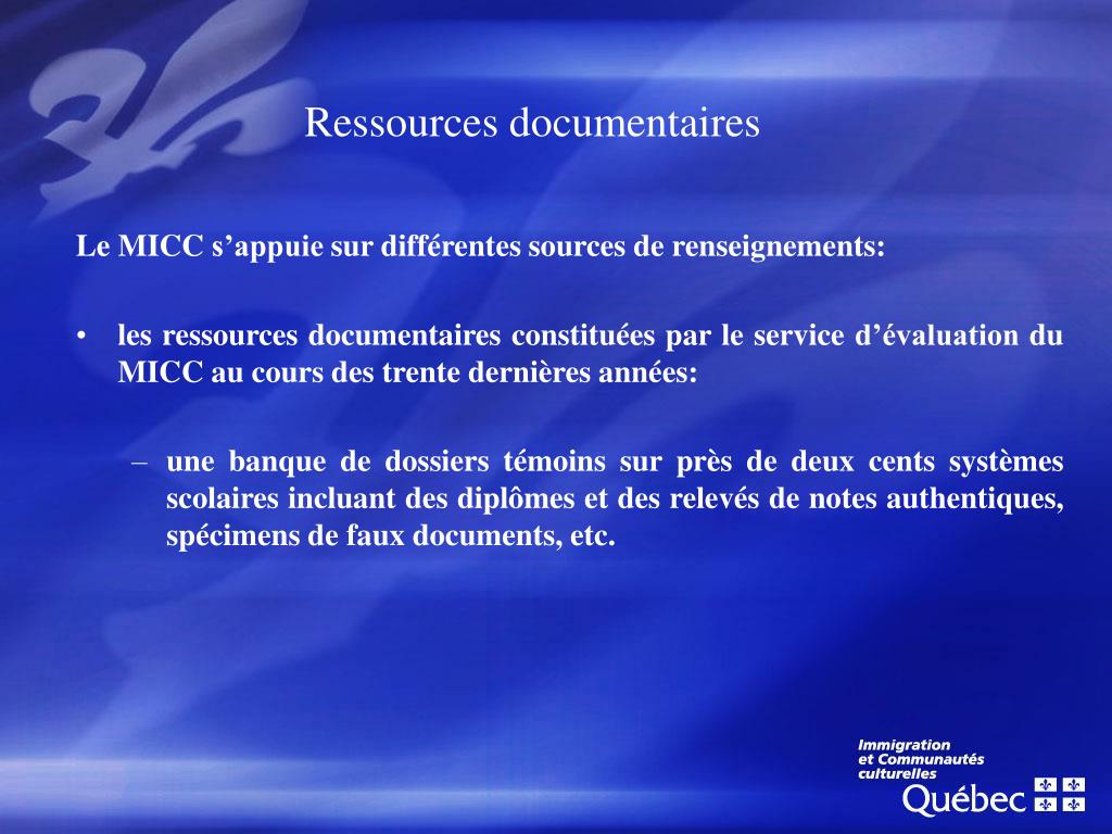 PPT - L’Évaluation comparative des études effectuées hors du Québec du ...