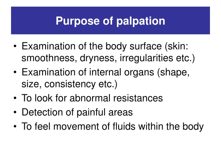 PPT - Techniques of physical examination. Inspection, palpation ...
