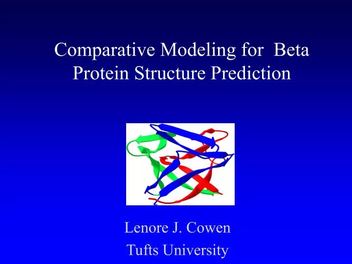 PPT - Comparative Modeling for Beta Protein Structure Prediction ...