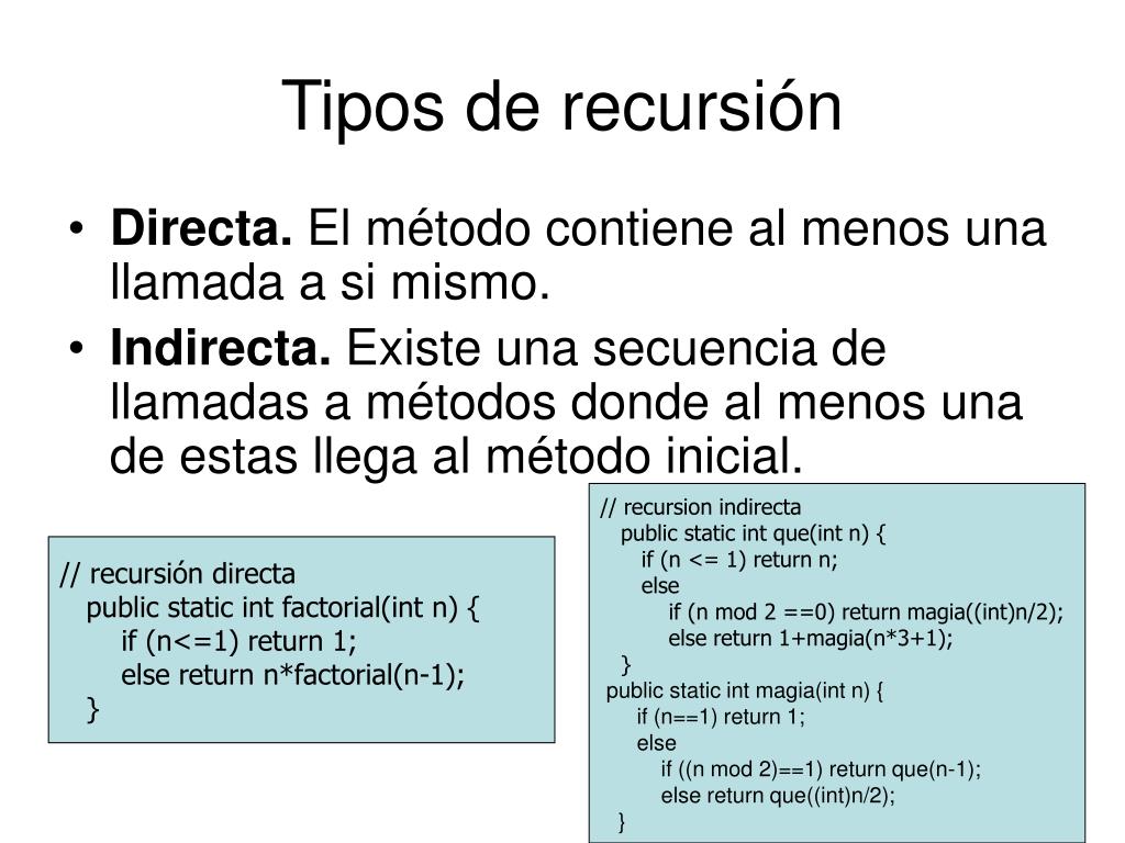 PPT - Unidad 4. Recursividad Dra. María Lucía Barrón Estrada Enero ...