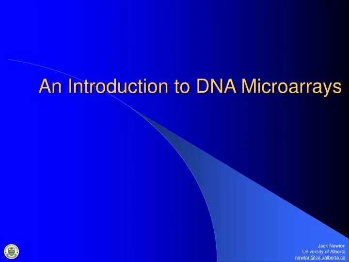 PPT - An Introduction to DNA Microarrays PowerPoint Presentation, free download - ID:658699