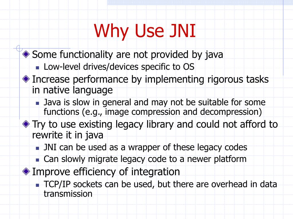 Ppt Java Native Interface Cs587x Lecture Department Of Computer Science Iowa State University